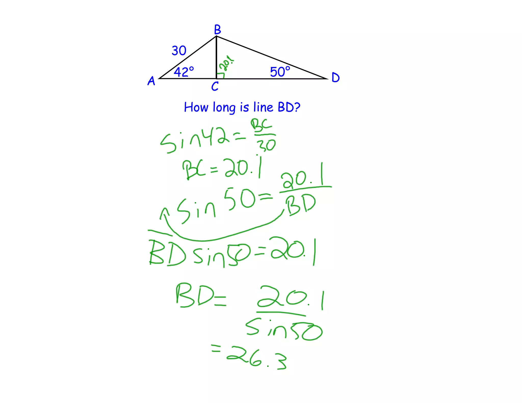 March 19 Trig With 2 Triangles | PDF