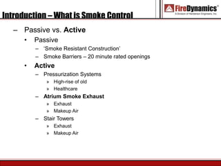 Smoke control systems Design and commissioning | PPT