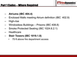 Smoke control systems Design and commissioning | PPT