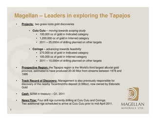 Magellan Minerals Corporate Presentation | PDF