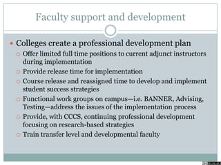 Developmental Education Redesign CCCS March 2013 | PPTX | College ...