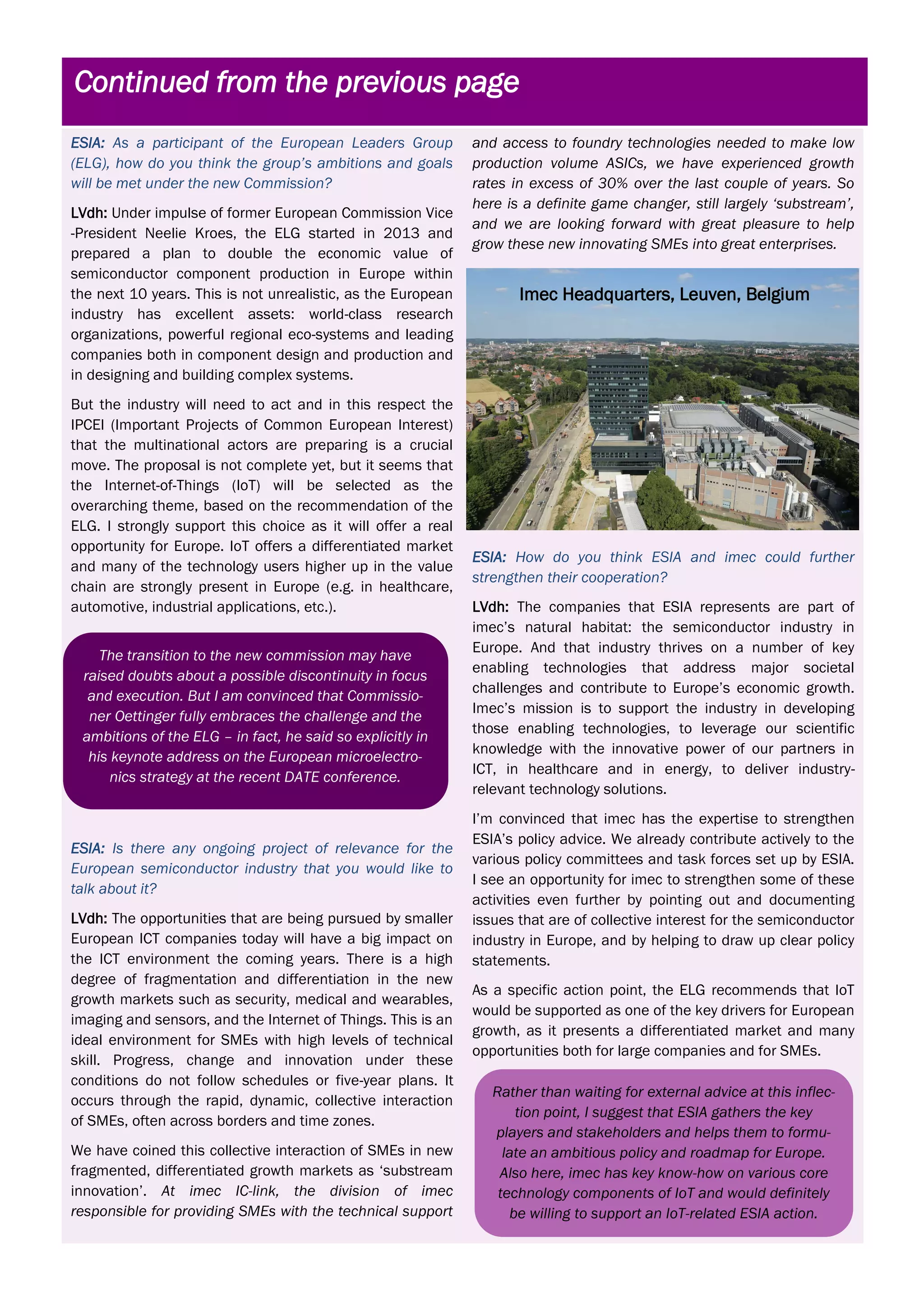March2015 interview imec p4-5 | PDF
