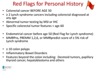 March 2016 Webinar - Lynch Syndrome & Hereditary Colorectal Cancer | PPTX