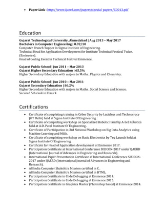 March2020 resume-hiren | PDF