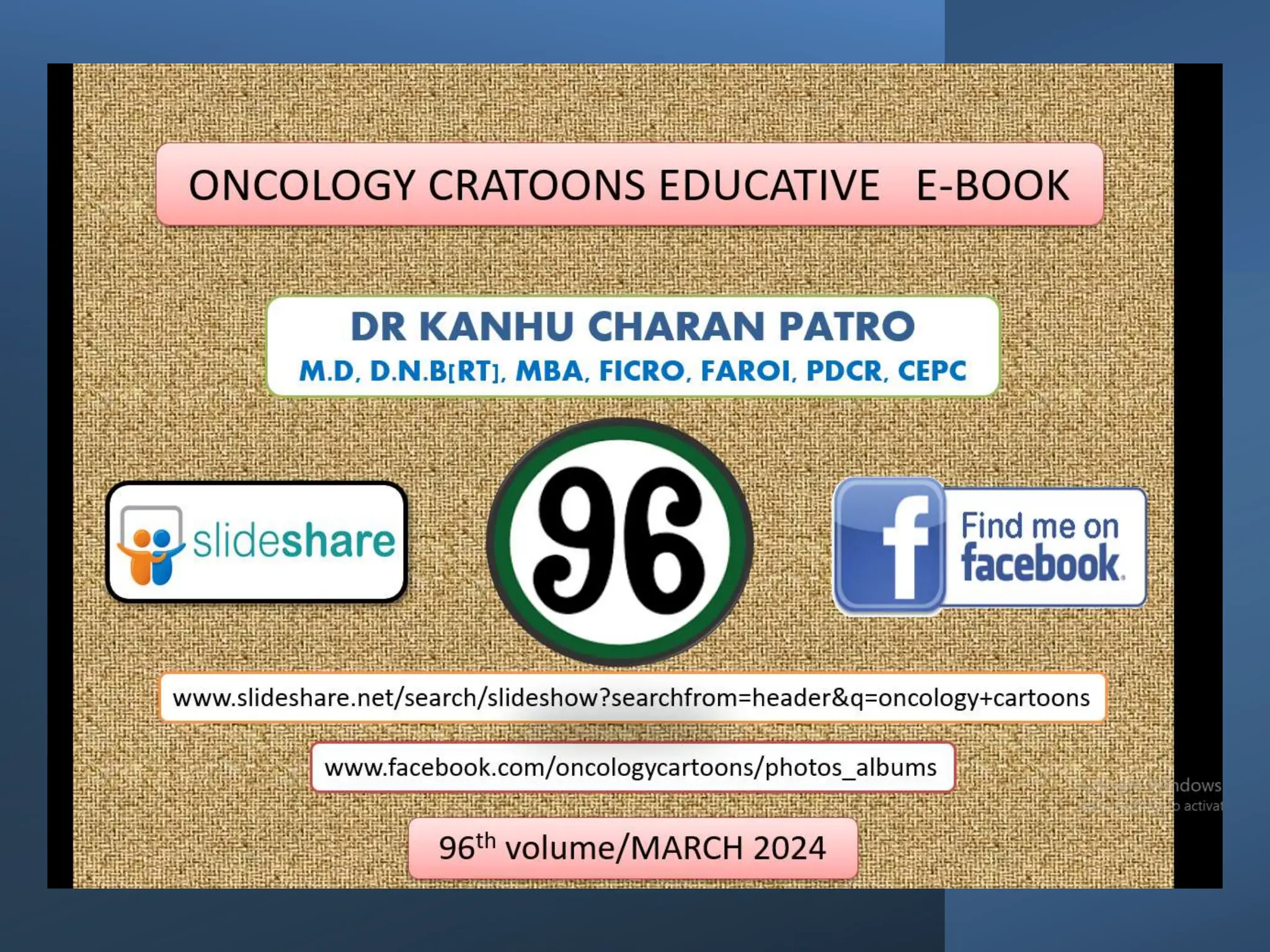 Oncology cartoons by Dr Kanhu Charan Patro | PPTX