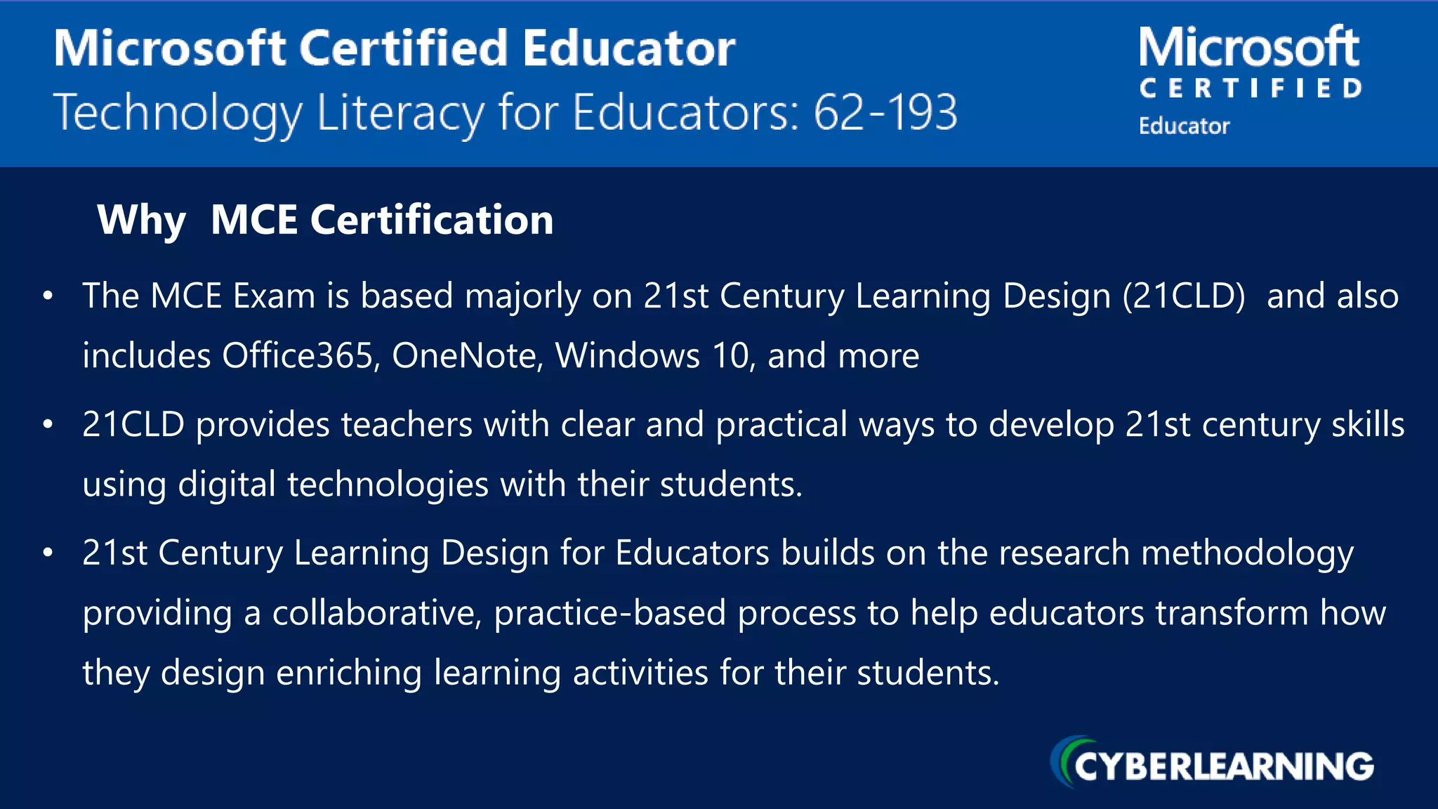 March 22- Orientation Session for Teachers on MCE Certification.pptx