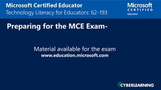 March 22- Orientation Session for Teachers on MCE Certification.pptx