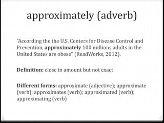 Couch Potato Central_Vocabulary | PPT