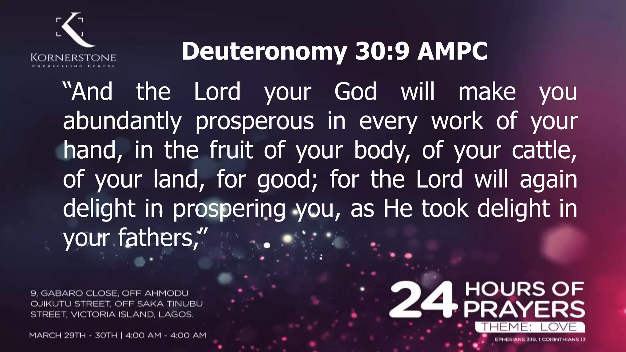 Confession for prosperity - provision | PPTX