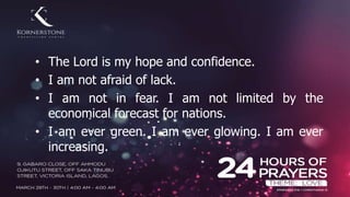 Confession for prosperity - provision | PPTX
