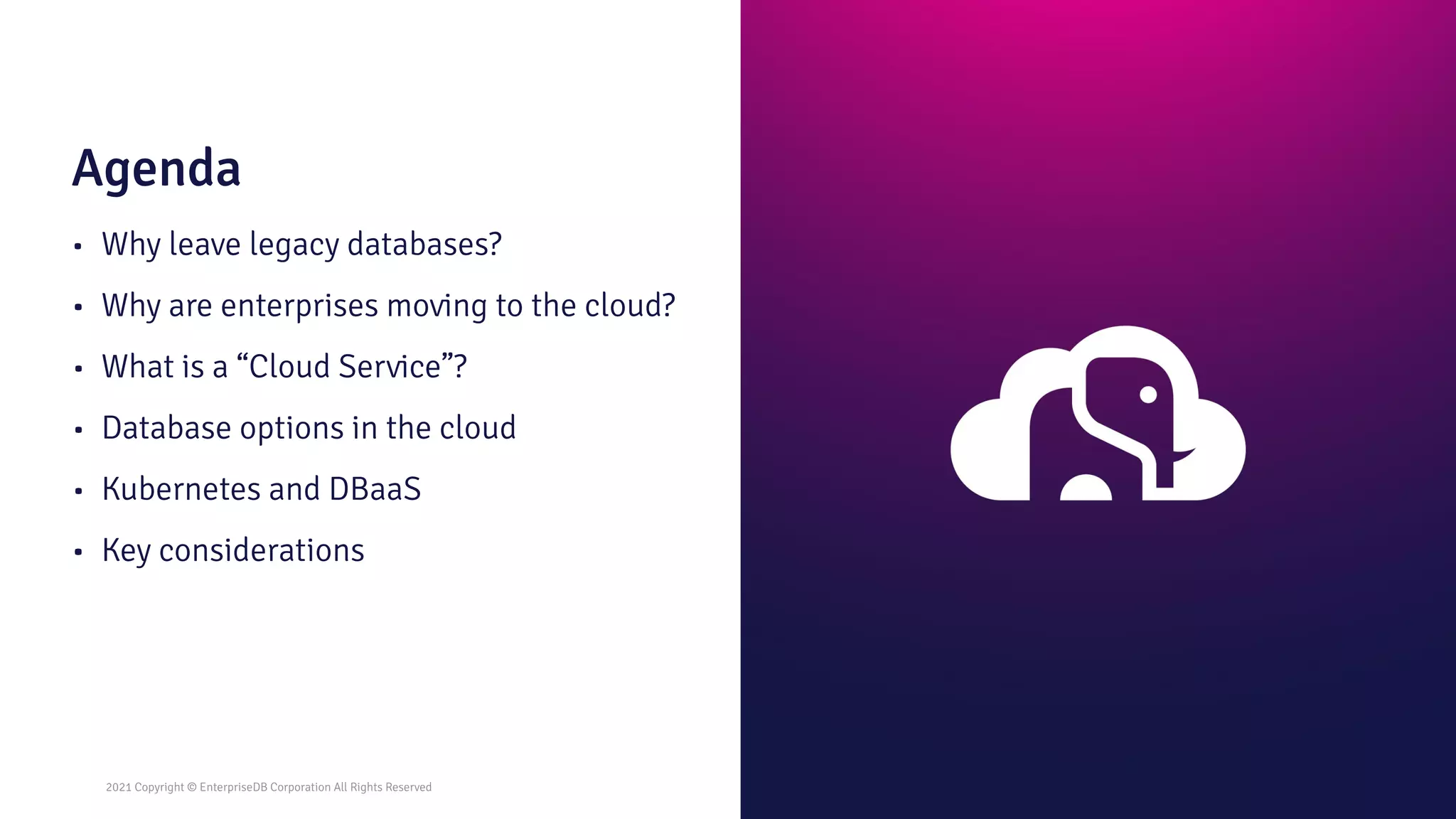 Cloud Migration Paths: Kubernetes, IaaS, or DBaaS | PPT