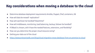 Cloud Migration Paths: Kubernetes, IaaS, or DBaaS | PDF