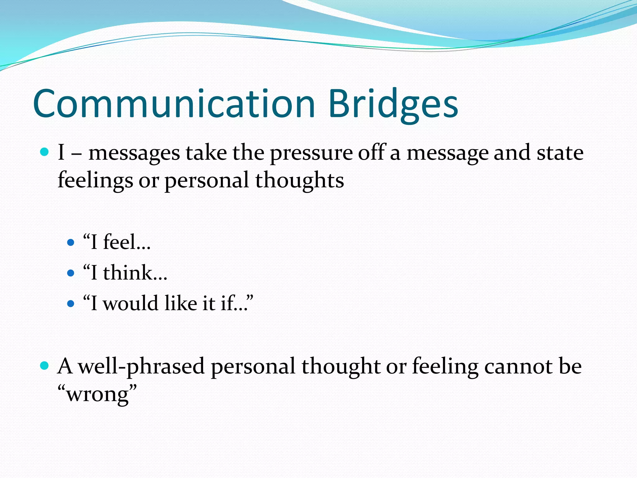 March 26 i messages and communication roadblocks | PPTX