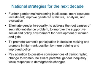 Gender equality in China: progress, challenges, and future strategy | PDF