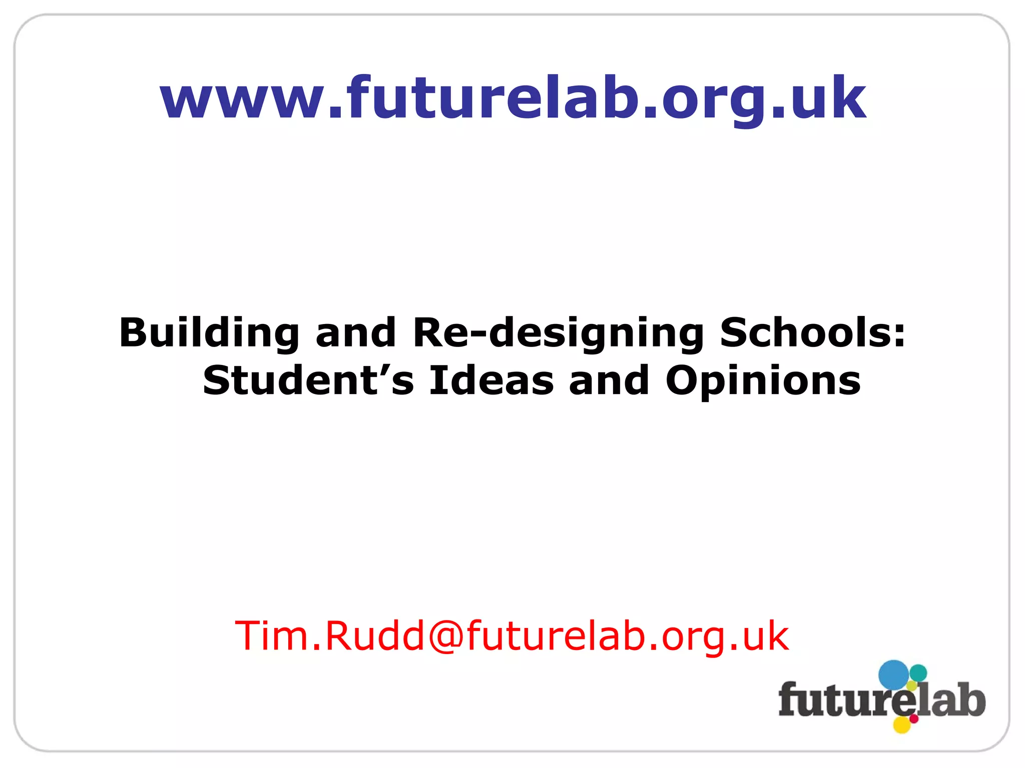 Building and redesigning schools | PPT