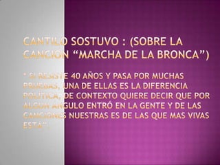 Marcha de la bronca | PPTX