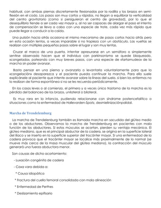 Marchas patologicas y sus patrones | DOCX