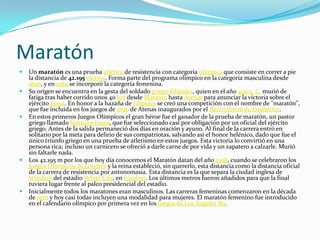 Marcha y maratón | PPTX