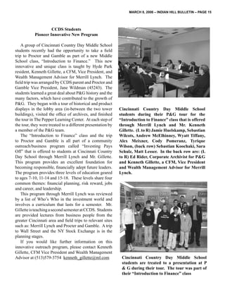 P&G Field trip | PDF