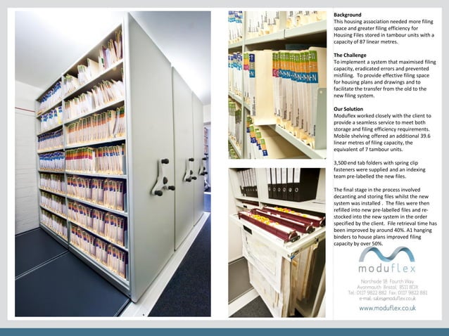 Filing Efficiency Improved by 40% with Moduflex System | PDF
