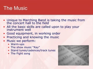 Marching Band 101 | PPT