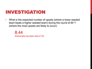 March madness simulation | PPT