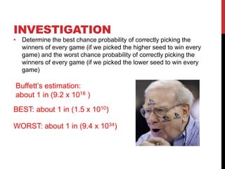 March madness simulation | PPT