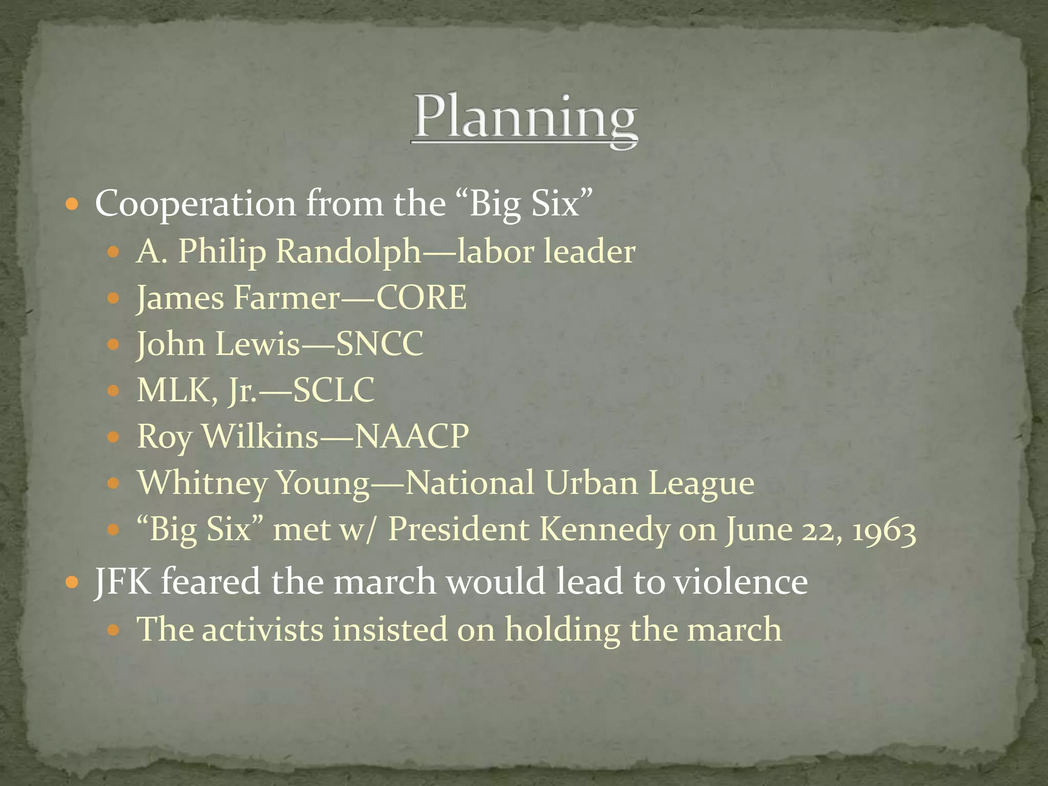 March on Washington | PPTX