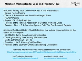 1963 March on Washington for Jobs and Freedom: Researching this pivotal ...