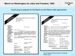 1963 March on Washington for Jobs and Freedom: Researching this pivotal ...