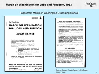 1963 March on Washington for Jobs and Freedom: Researching this pivotal ...