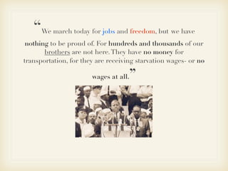 March on washington john lewis | PPT
