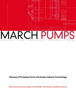 Glossary of Pumping terms + Pumps Industry Terminology | PDF