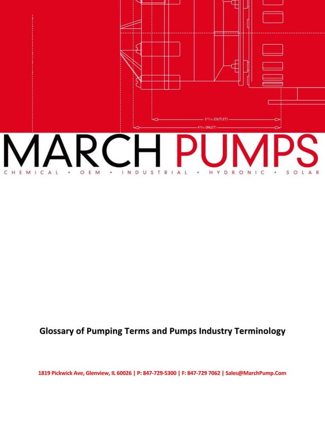 Glossary of Pumping terms + Pumps Industry Terminology | PDF | Physics ...
