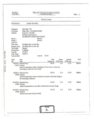 Marcia pevey.guardianfees0001 | PDF