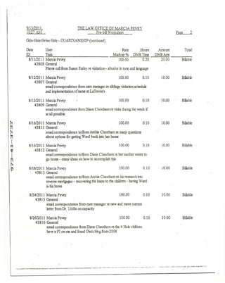 Marcia pevey.guardianfees0001 | PDF