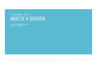 Marcie Braden Portfolio | PPT