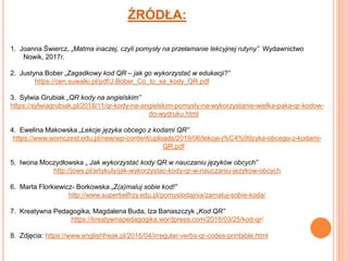 Kody QR | PPTX | Programming Languages | Computing