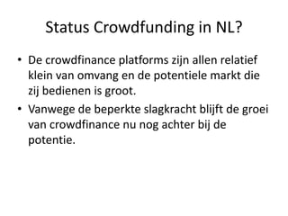Marc lodder over crowdfunding | PPTX
