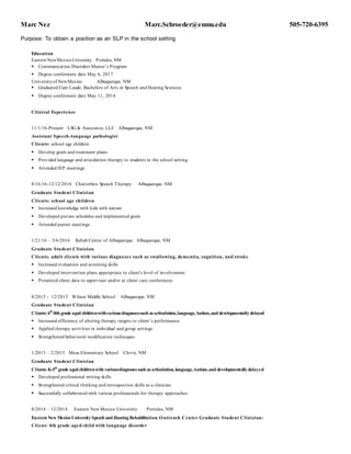 Marc nez school resume (use) | DOCX
