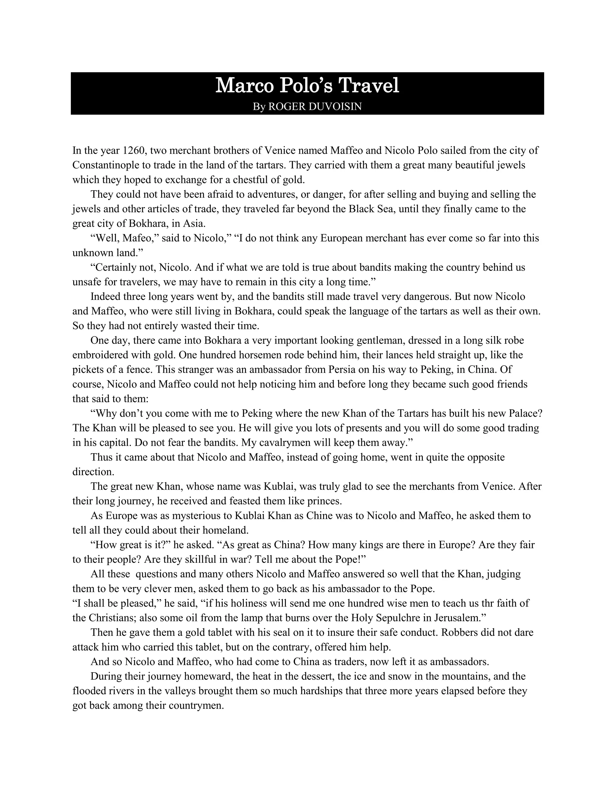 Marco Polo | DOCX