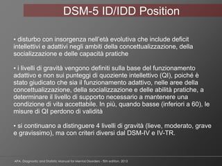 Intellectual Developmental Disorders and Mental Health: classification ...