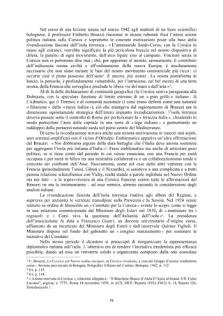 Marco Cuzzi - La rivendicazione fascista della Corsica (1938-1943) | PDF