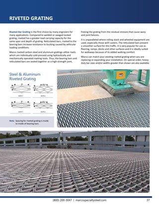 Marco Specialty Steel Master Grating Catalog V1 | PDF