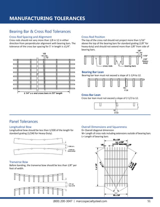 Marco Specialty Steel Master Grating Catalog V1 | PDF