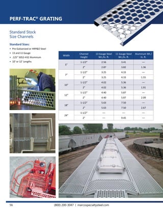 Marco Specialty Steel Master Grating Catalog V1 | PDF