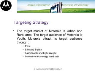 Marcom Plan Of Motorola | PPT