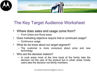 Marcom Plan Of Motorola | PPT