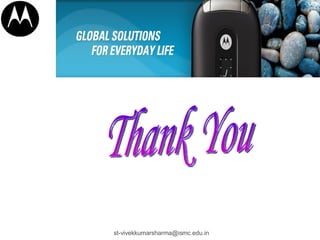 Marcom Plan Of Motorola | PPT