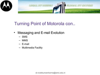 Marcom Plan Of Motorola | PPT